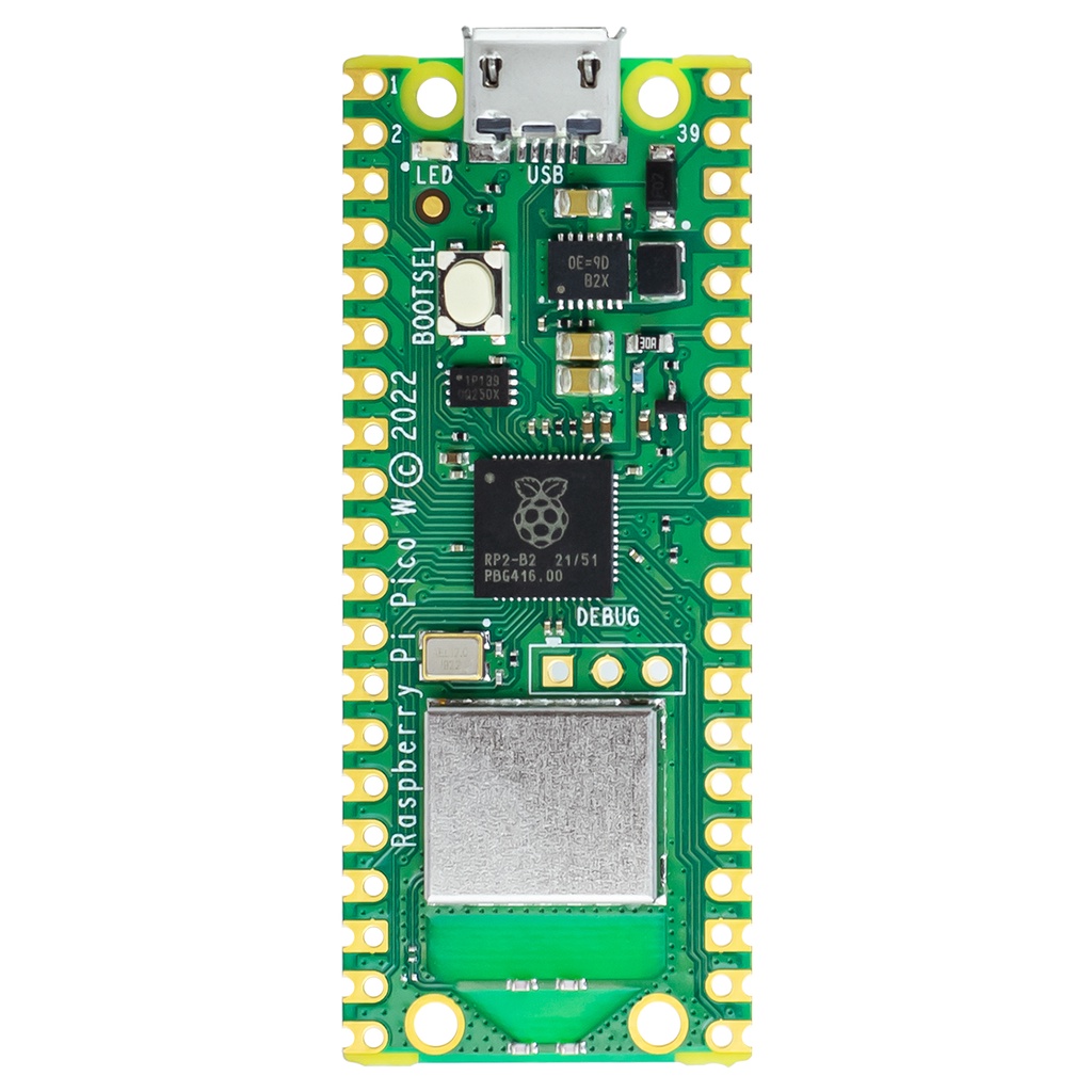 LAFVIN Raspberry Pi Pico W Wireless LAN WiFi RP2040 Dual-core Microcontroller Development Board ...