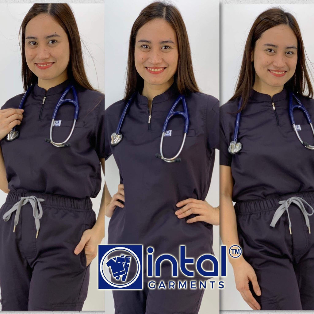 INTAL SCRUBSUIT 028 Elite MAPAGMALASAKIT Zip-Up Chino Collar Cargo 6 ...
