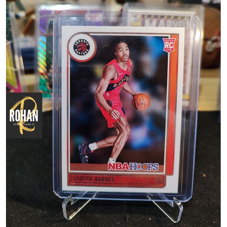 NBA Cards Scottie Barnes Rookie Card Panini NBA Hoops w/ toploader ...