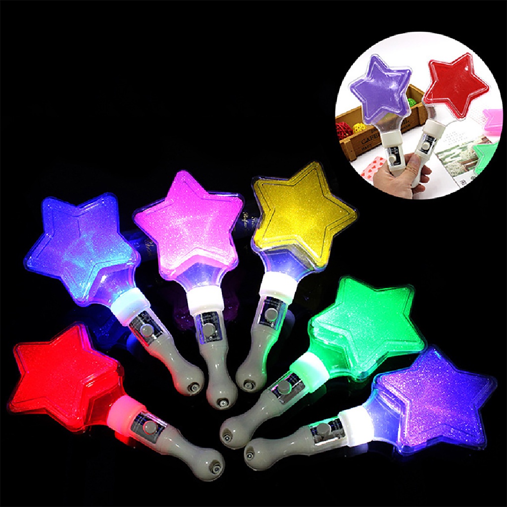 XIN LED Glow Stick Heart Star Shape Luminous Concert Cheering Tube ...