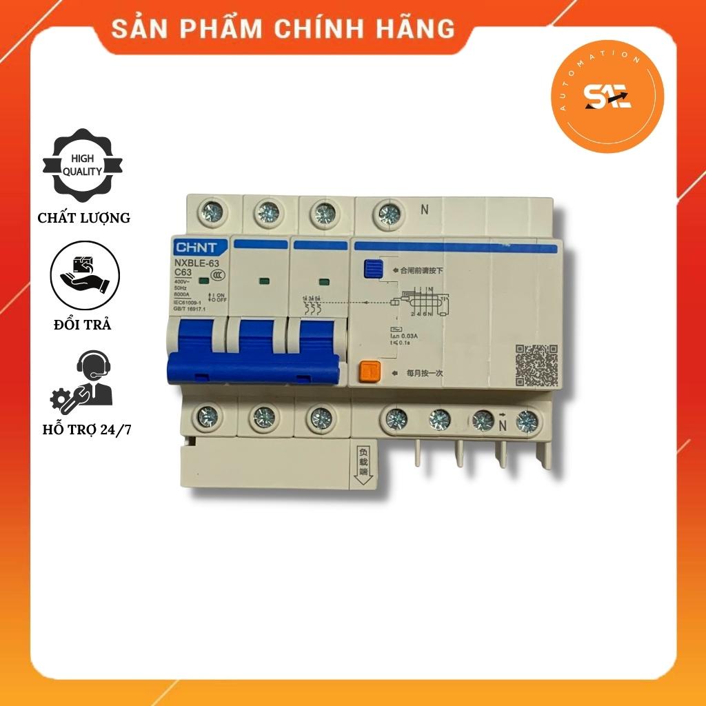 Chint 3P+N 63A,40A,32A NXBLE anti-shock circuit breaker, RCBO circuit ...