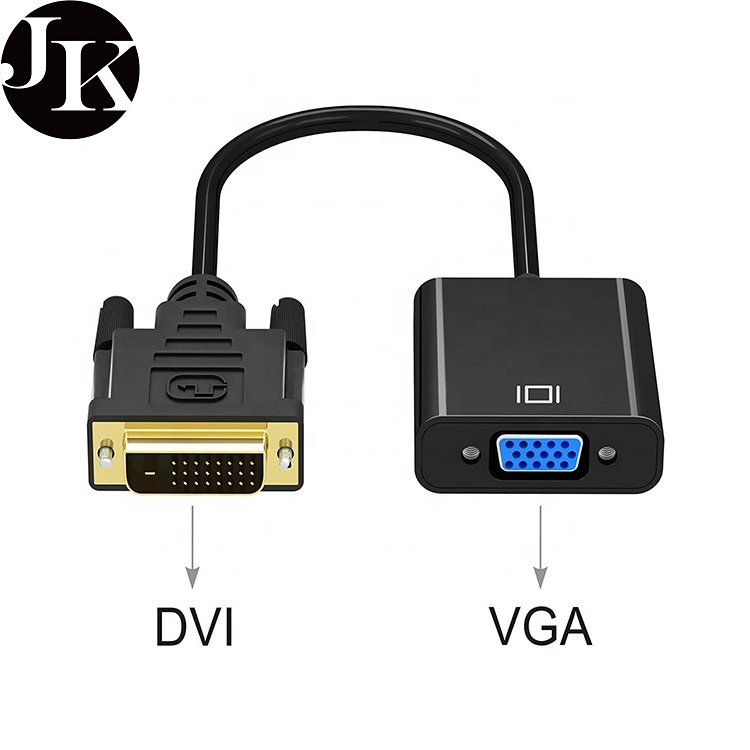 JK MALL 1080P DVI to VGA Adapter DVI 24+1 Converter adapter for PC ...
