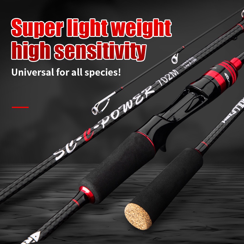 Carbon Material Quality Fishing Rod ML /M /MH Suitable for Spinning ...