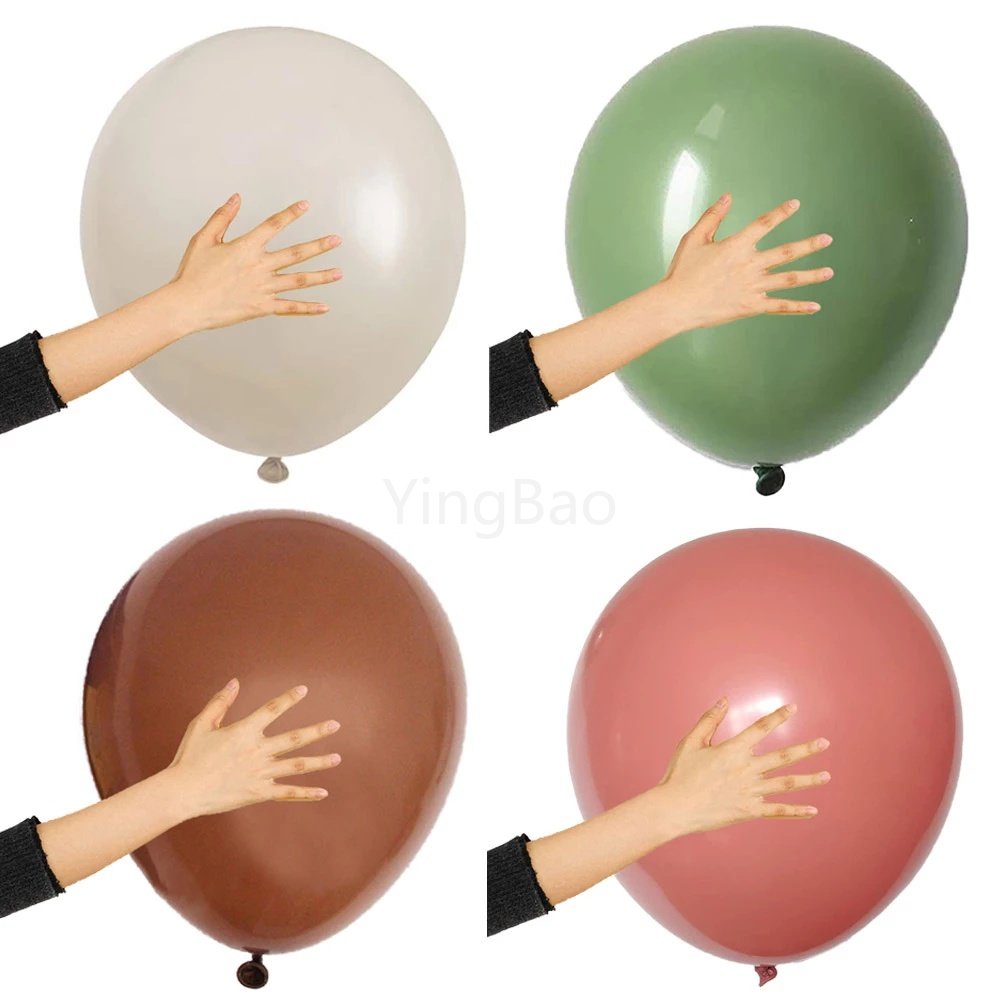 18 inch Large Retro Balloon Apricot Balloons Coffee Balloons Avocado ...