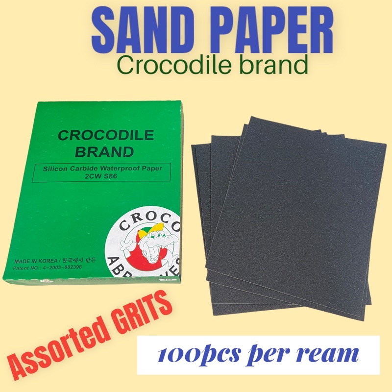 Sand Paper Crocodile (Assorted Grits #)Sold per Ream | Shopee Philippines
