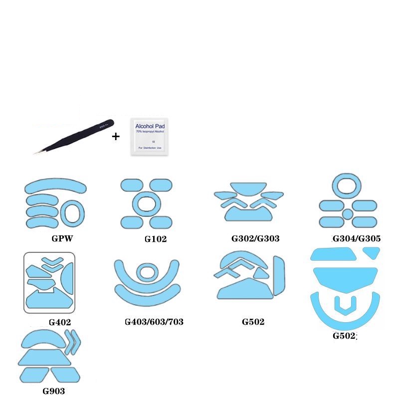 Mouse Bottom Sticker for Logitech Gpwx Wireless Lightning Foot Sticker ...