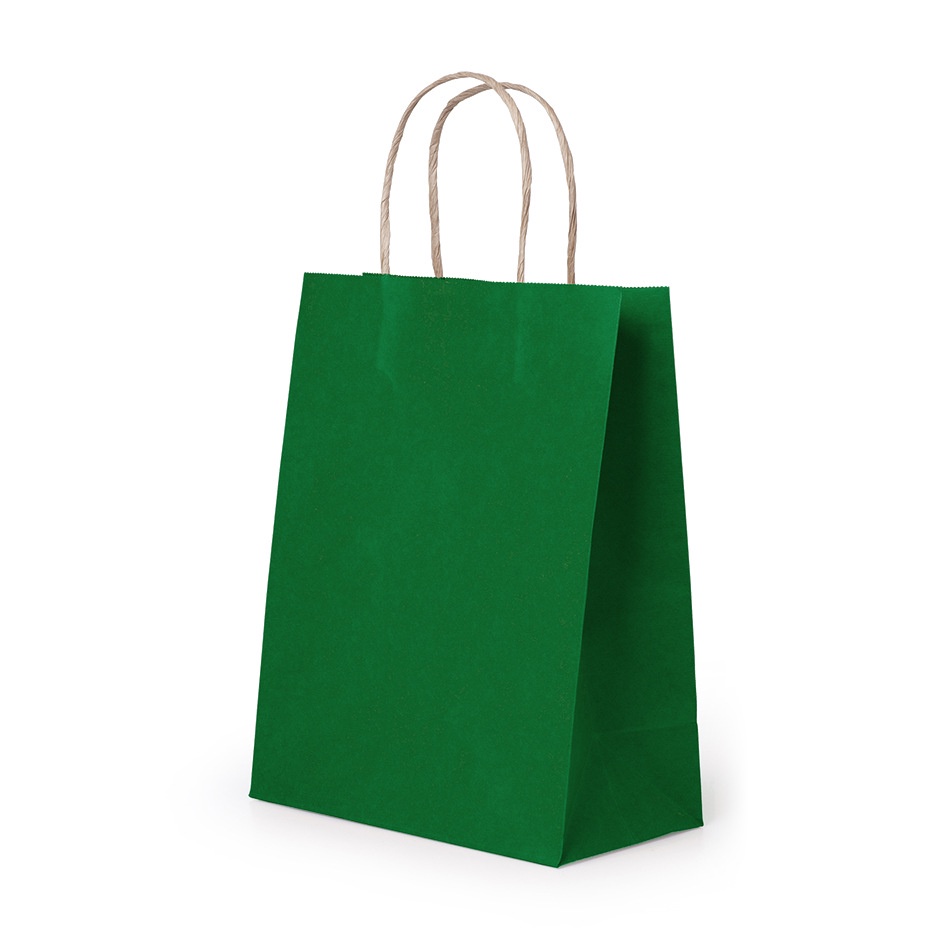 H&L COD#Brown/White/Red/Black/Green Kraft Paper Bag with twist Handle ...