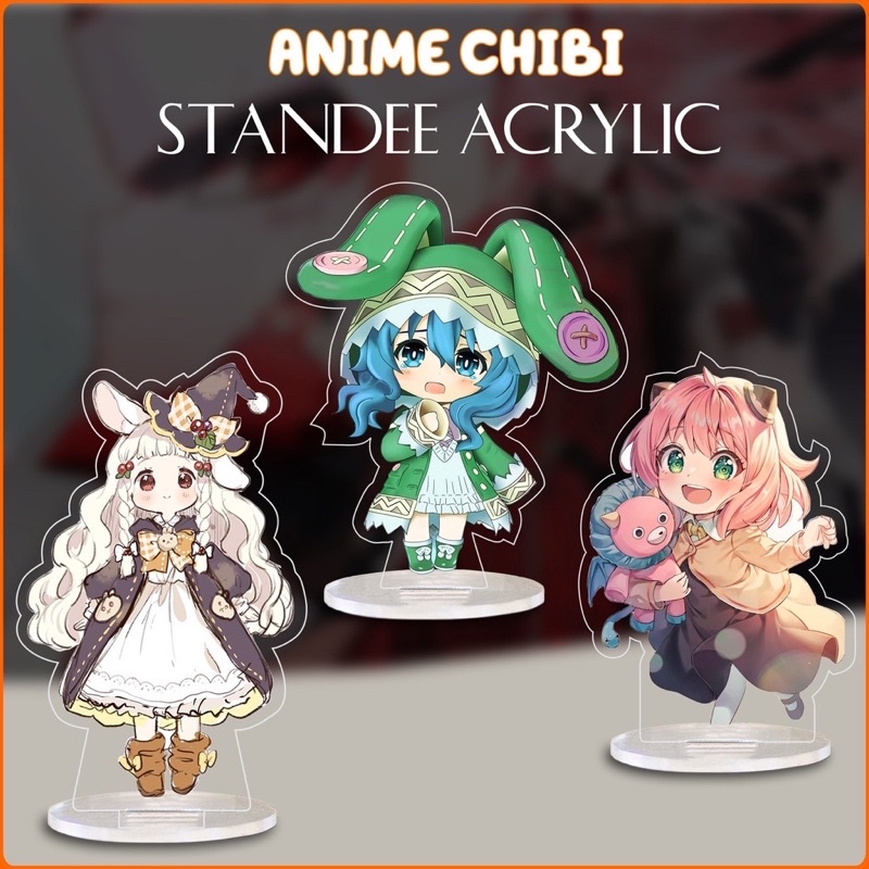 Cute anime chibi standee Model, Desk Decoration, Desk Decoration ...