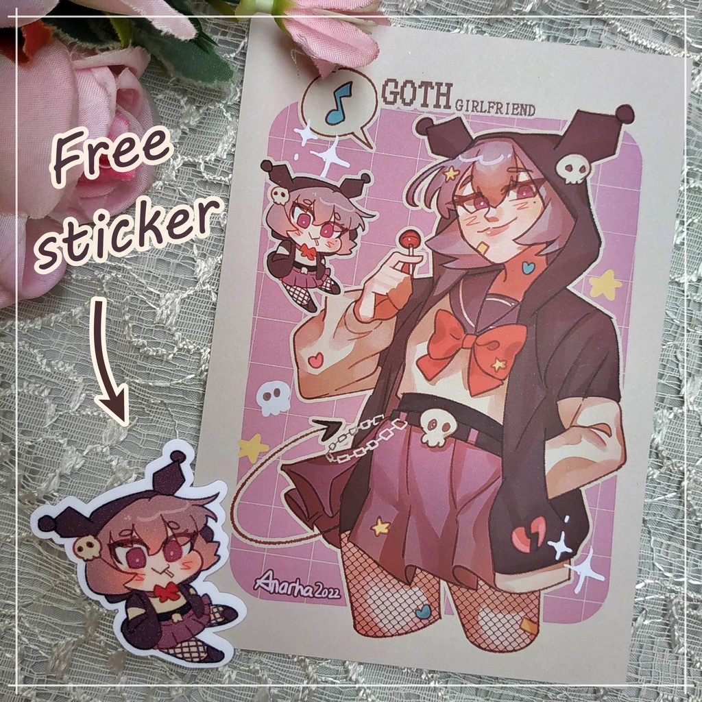 Original sticker die cut kisscut artprint cute girls melody kuromi spy ...