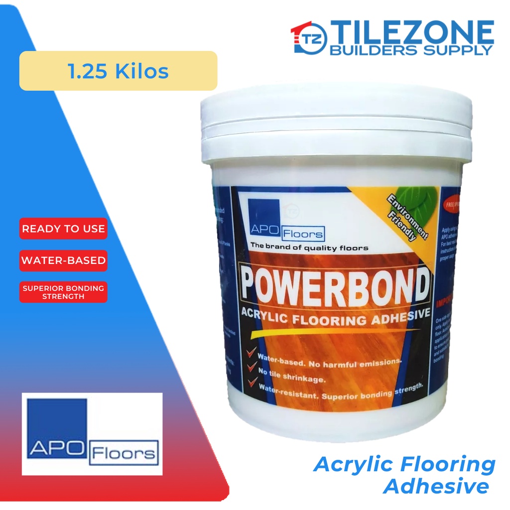 Apo Powerbond Acrylic Flooring Adhesive For Vinyl Tiles (1.25 kilos ...