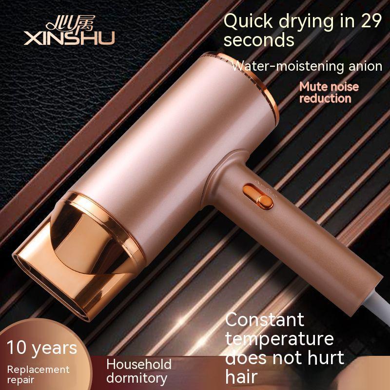 High Power Negative Ion Silent Hair Dryer Care Student Dormitory ...