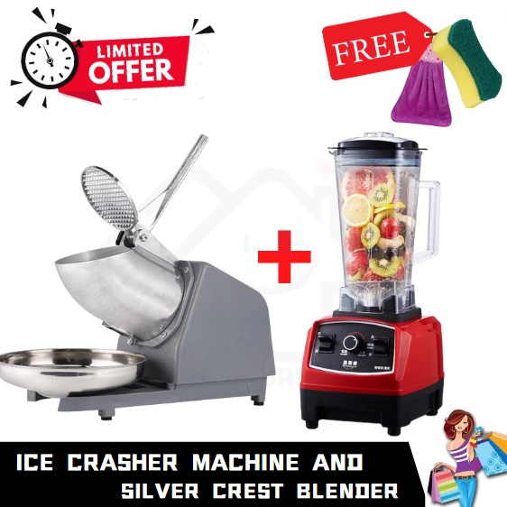 NIXON BUY ONE TAKE ONE ICE CRASHER MACHINE WITH SILVER CREST BLENDER ...