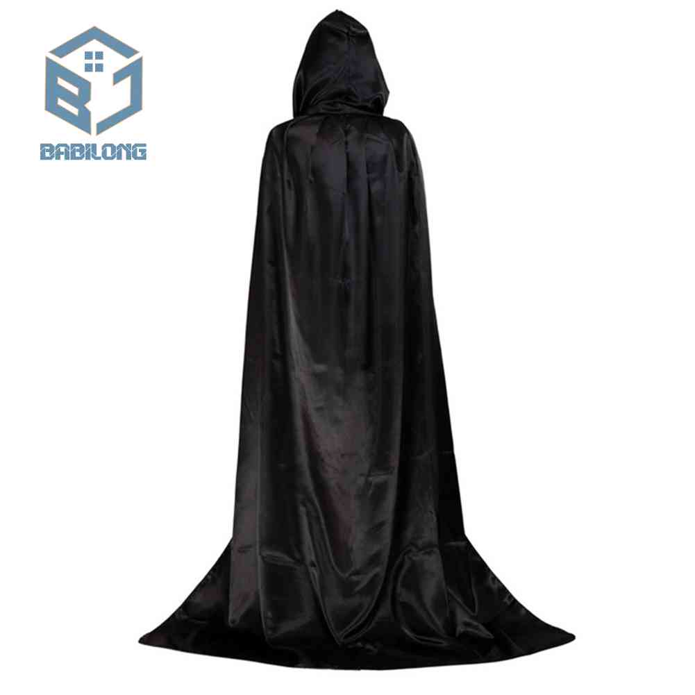BABIL Halloween Capes Robe with Hooded Long Cosplay Vampire Devil Demon ...