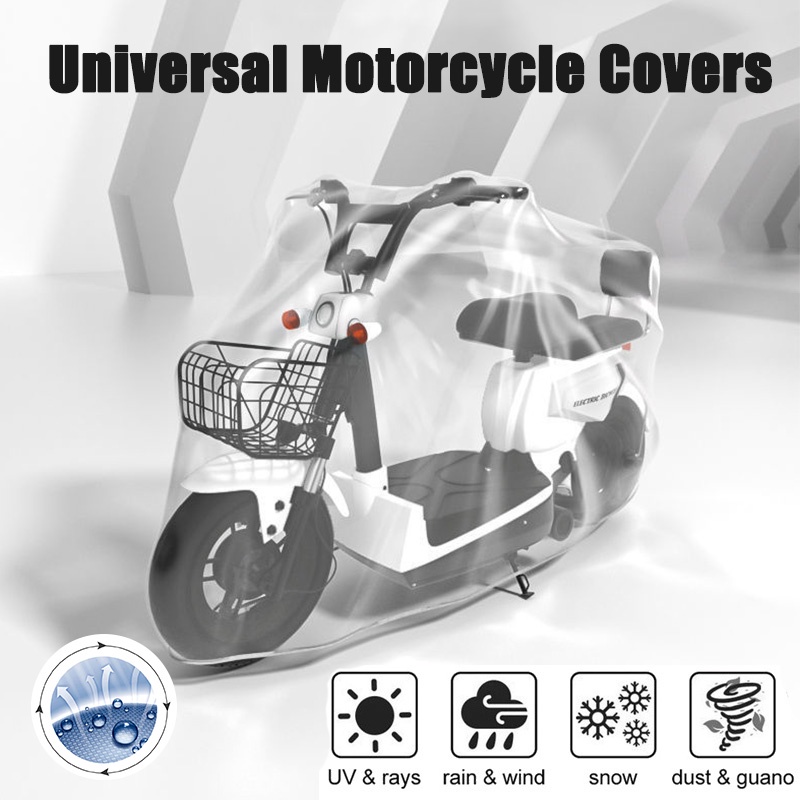 Transparent Motorcycle Clothing PE Film Bicycle Electric Bike Cover ...