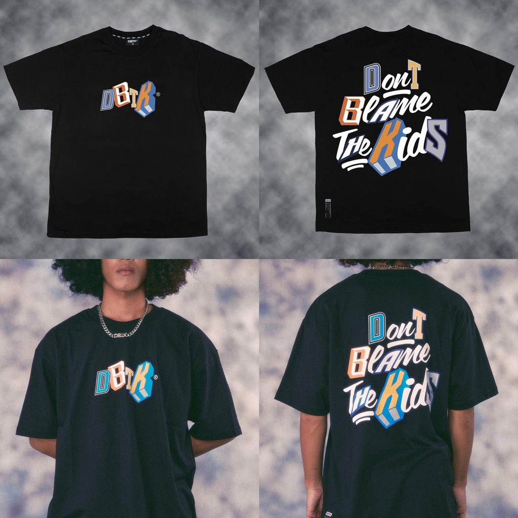 【Hot sale】Dbtk Jersey Script 2.0 Black Tee Clothes Tops / T-Shirts ...