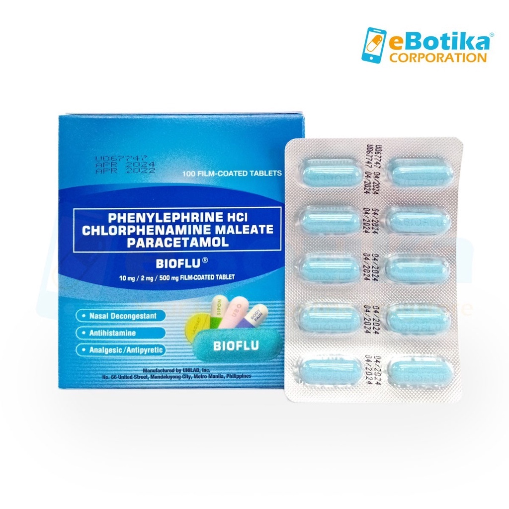 Bioflu(For Cough, Colds & Flu)(10pcs Tablet) | Shopee Philippines