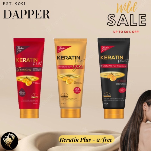 Keratin Plus Luxurious Brazilian Hair Treatment 200g - Bottle | Shopee ...