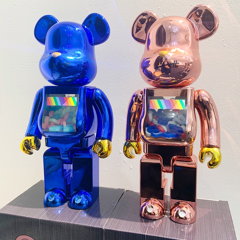 Bearbrick 400% BE@RBRICK Kubrick Bear Violent be @ rbrick Building Block Gloomy Millennium ...
