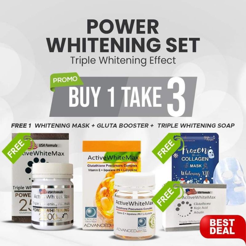 Active White Max Glutathione - 100% Authentic | Shopee Philippines