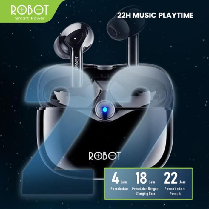 Robot T30 Headset Bluetooth 5.3 Earphone Airbuds True Wireless Earbuds ...