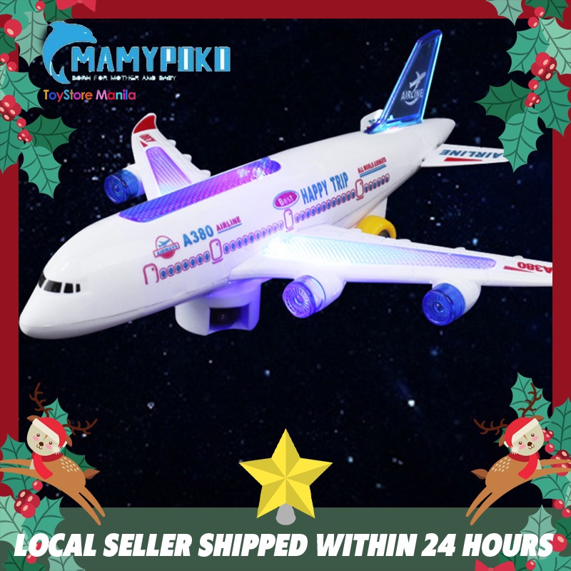 Plastic Airbus A380 Model Airplane Electric Flash Light Luminous Sound ...