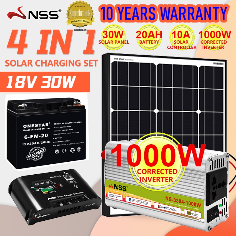 NSS 4 in 1 Solar Complete Set With Battery controller system planets ...