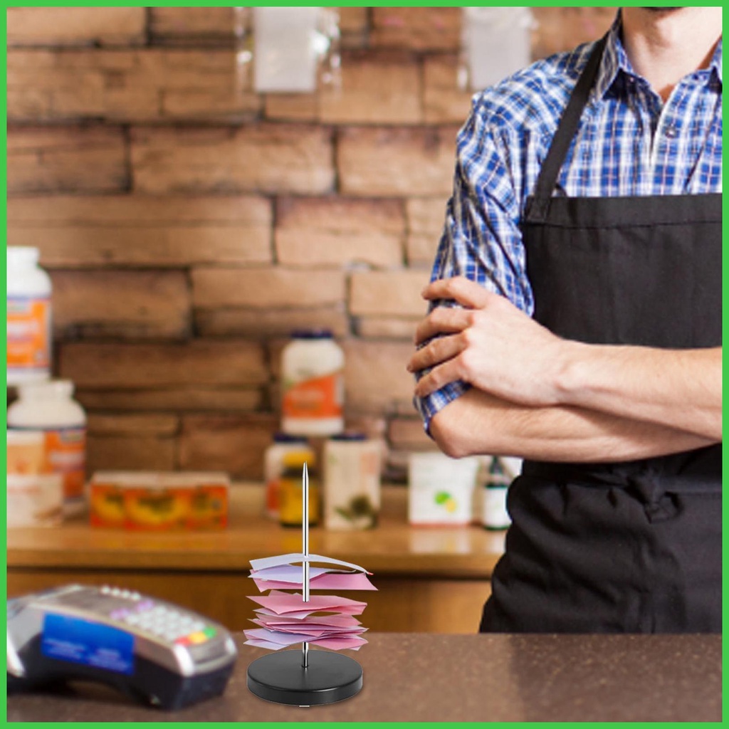 Rod Paper Holder Spike Ticket Stabber For Restaurant Chrome Check ...