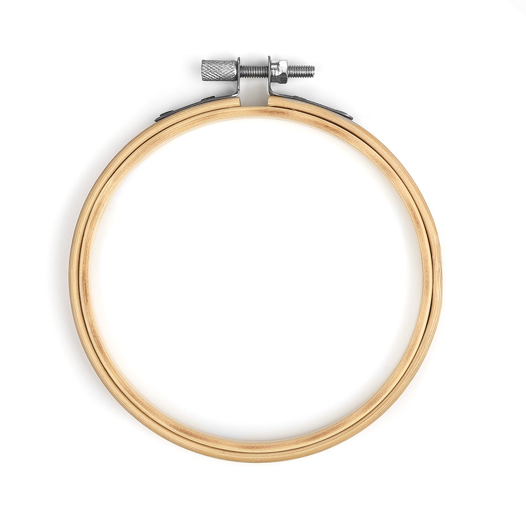 10cm -24cm Wooden Bamboo Embroidery Frame Oval Embroidery Hoop Ring ...