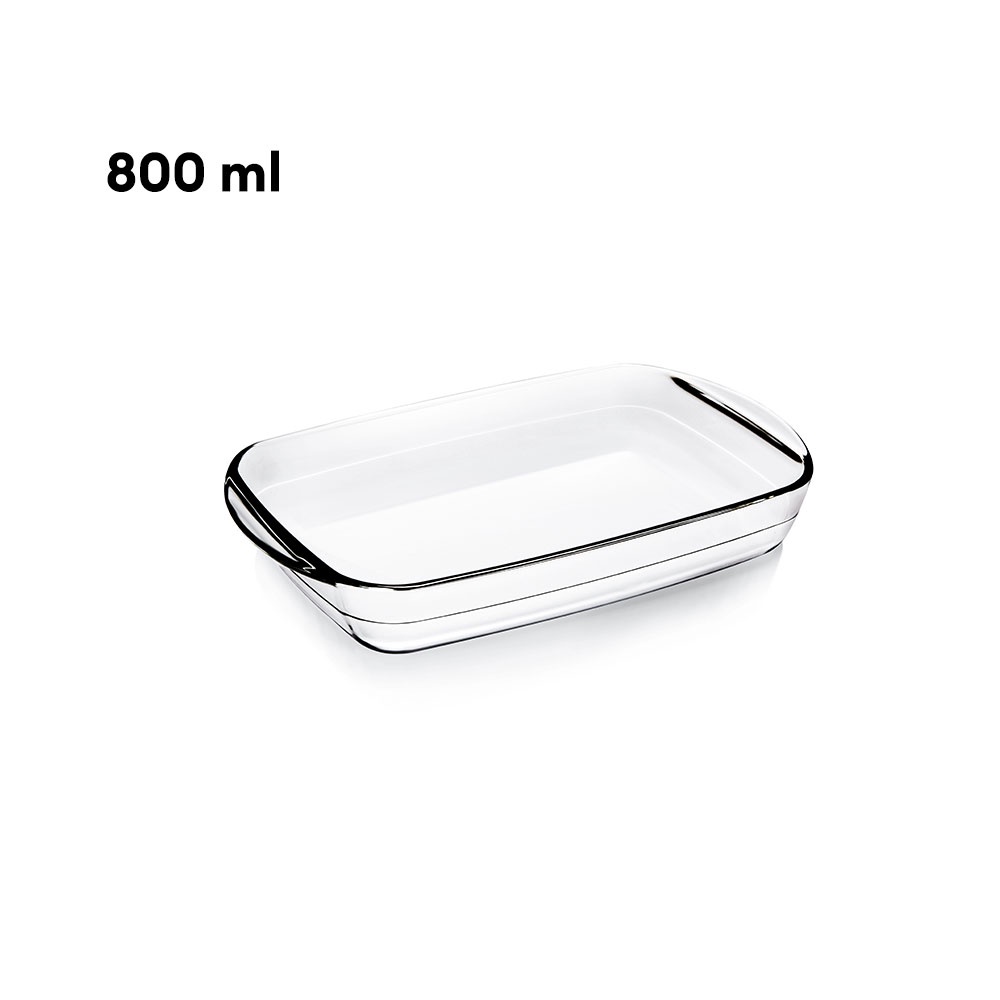 LOCAUPIN Borosilicate Glass Baking Plate Bread Pan Microwave Oven Safe ...