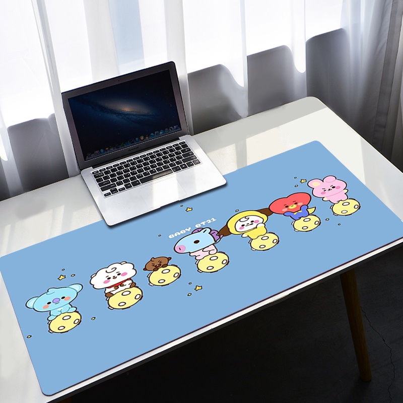 Kpop-BT21 Deskmat Large Mouse Pad Gaming Mousepad Gamer Desk Protector ...