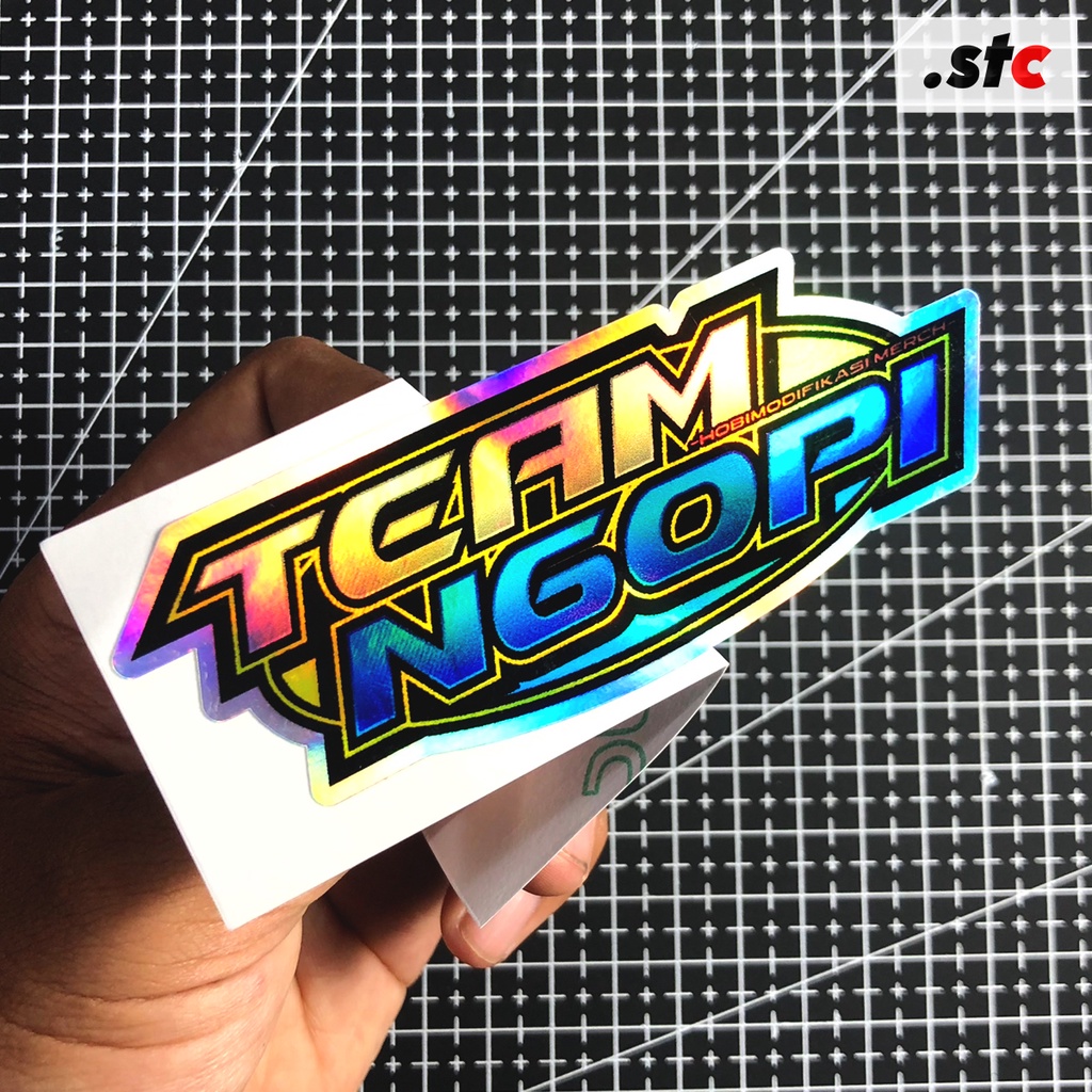 MESIN (content 05) Sticker Racing Team Ngopi Cutting Cut Machine ...