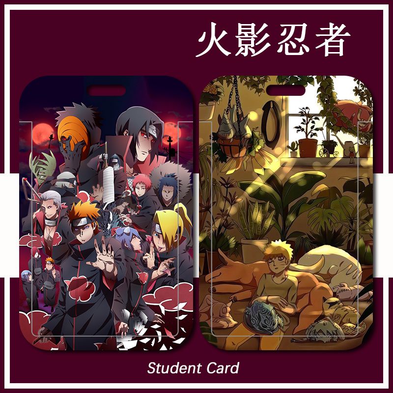 Anime Cartoon Naruto Custom Student ID Card Personal Card Protector ...
