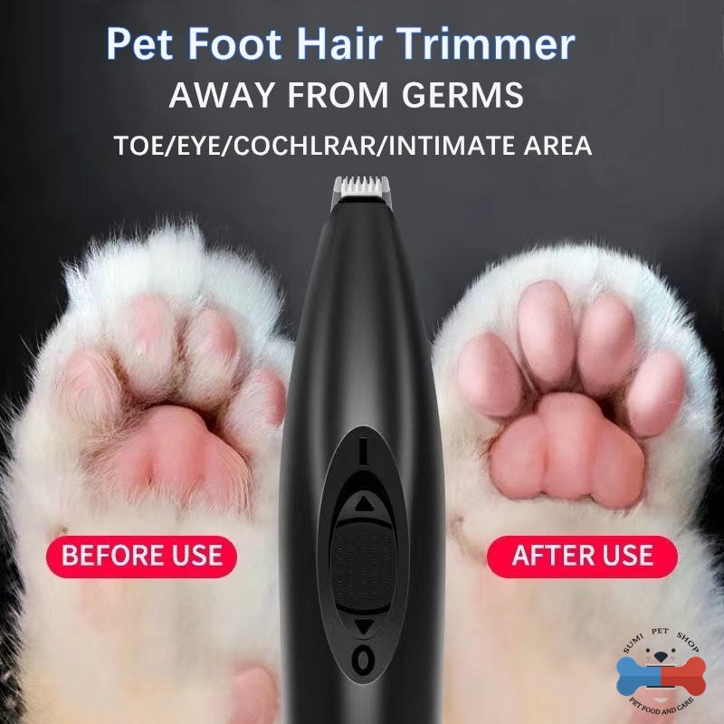 Pet foot hair trimmer dog cat claw USB hair trimmer cat dog electric ...