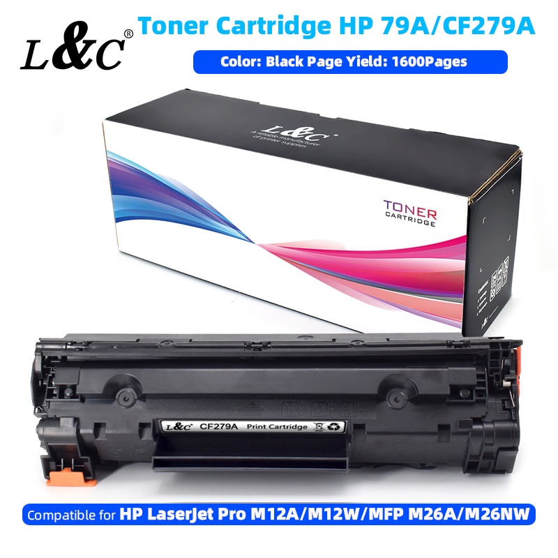 L&C Toner Cartridge CF279A/79A Black For HP Printer LaserJet Pro M12A ...