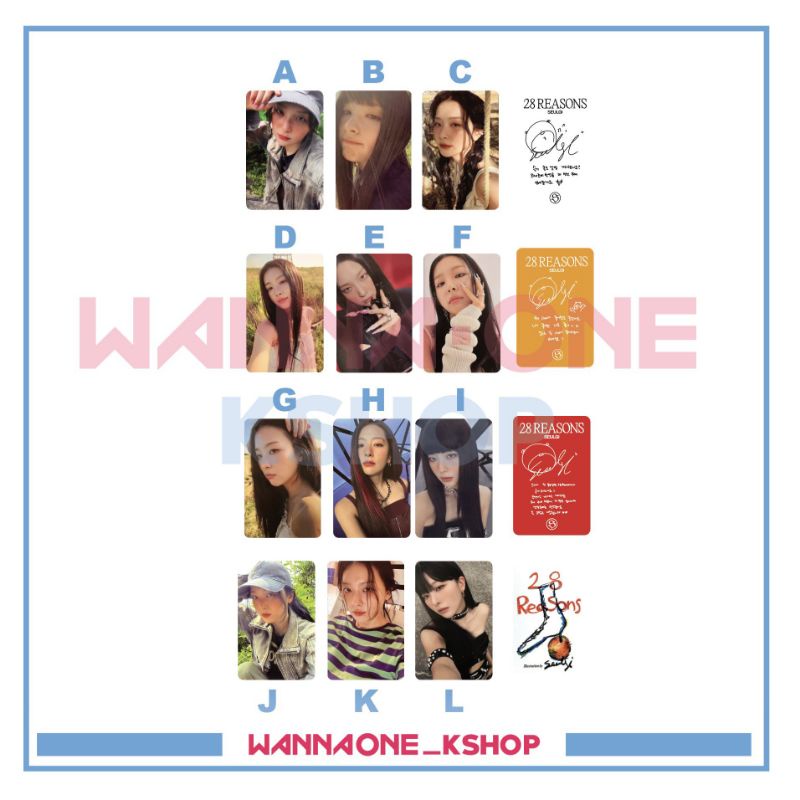 Photocard red velvet Seulgi 28 reasons album | Shopee Philippines