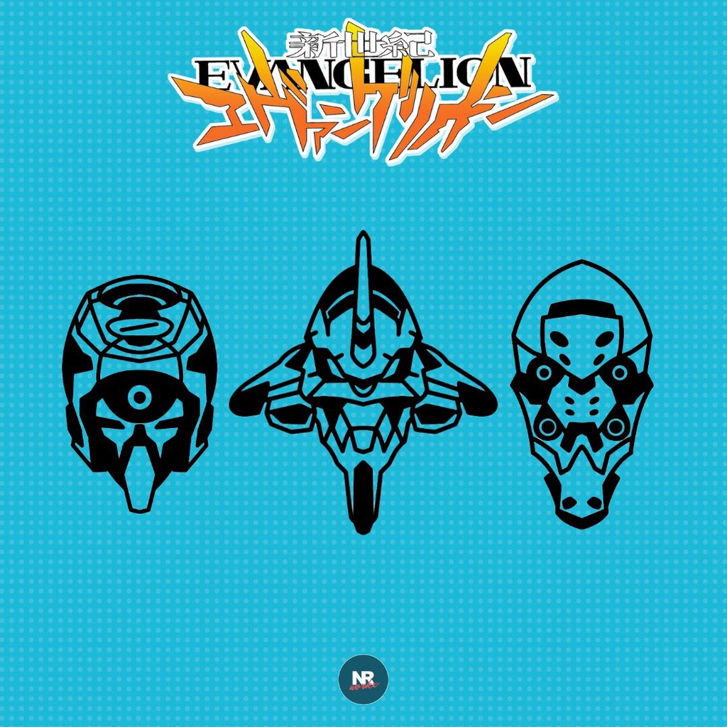 Evangelion Eva Units Vinyl Decal Anime Sticker | Shopee Philippines