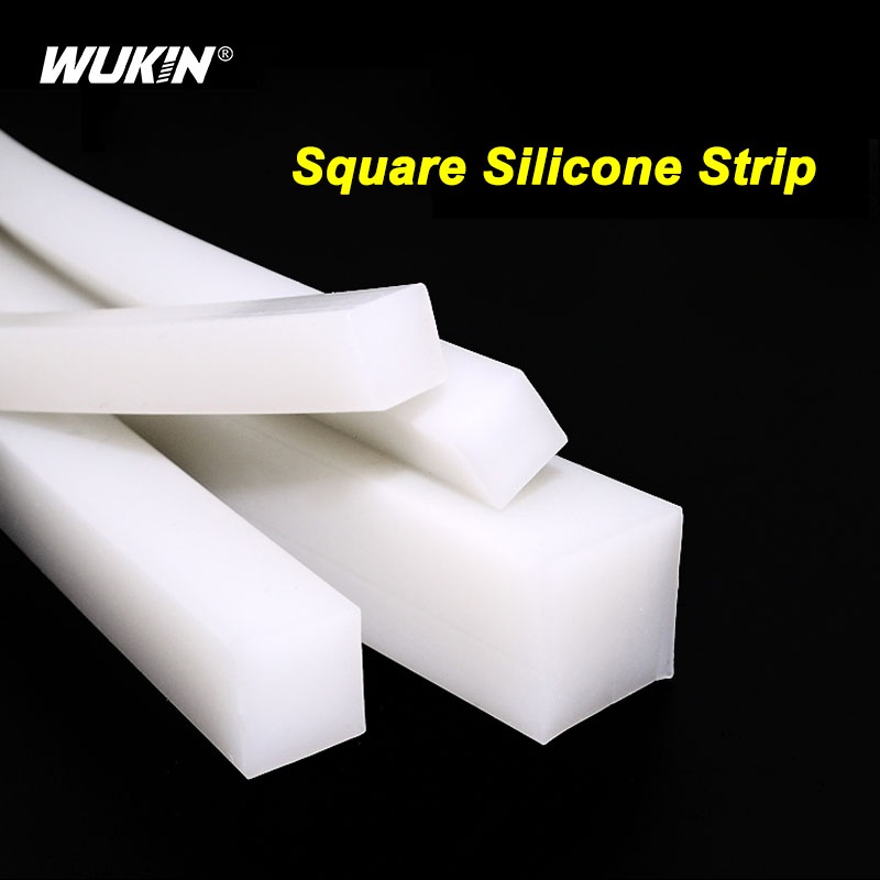 Square Solid Silicone Strip 4-30mm Anti Oil High Temperature Seal Gasket Rubber Square ...