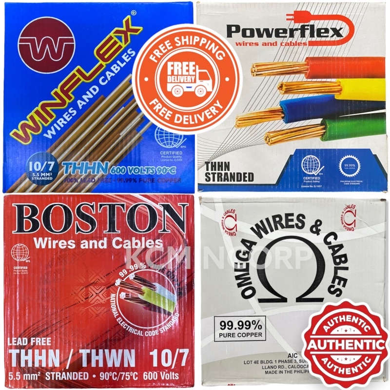 5.5mm2/#10 Boston/Powerflex/Winflex/Omega THHN Electrical Wire STRANDED ...