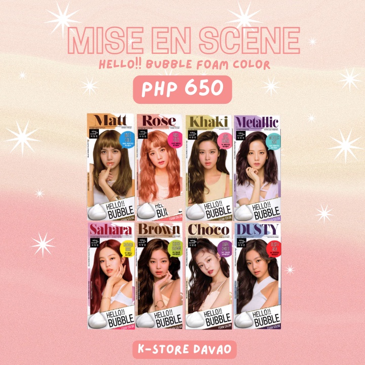 Mise En Scene Hello!! Bubble Foam Color | Shopee Philippines
