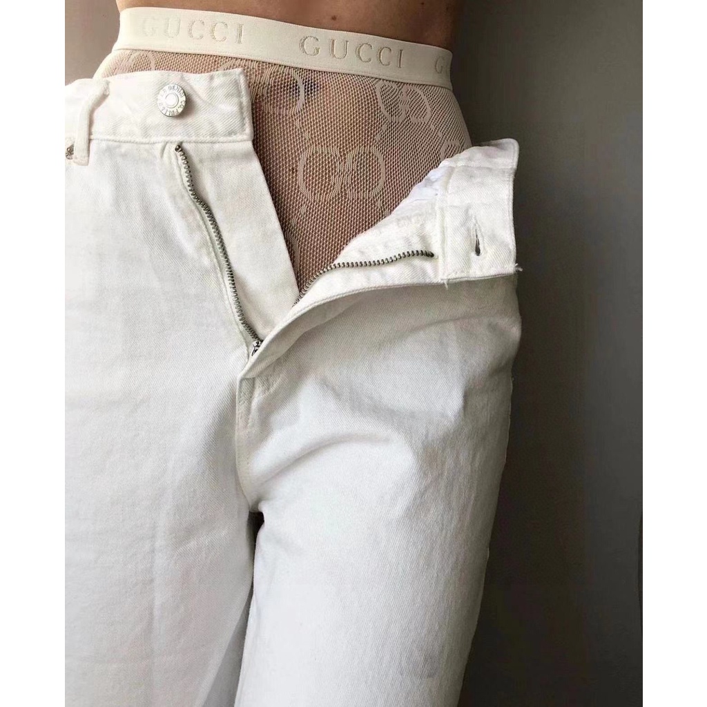 GUCCI Double G Monogram Pantyhose With Waist Logo 1 Pair | Shopee ...