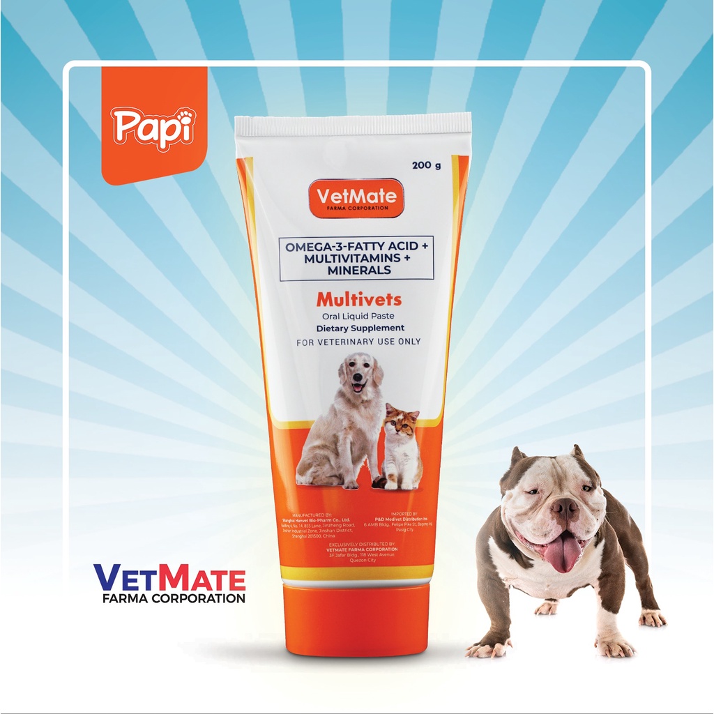 MULTIVETS DIETARY SUPPLEMENTS ORAL LIQUID PASTE FOR DOGS & CATS NUTRI ...