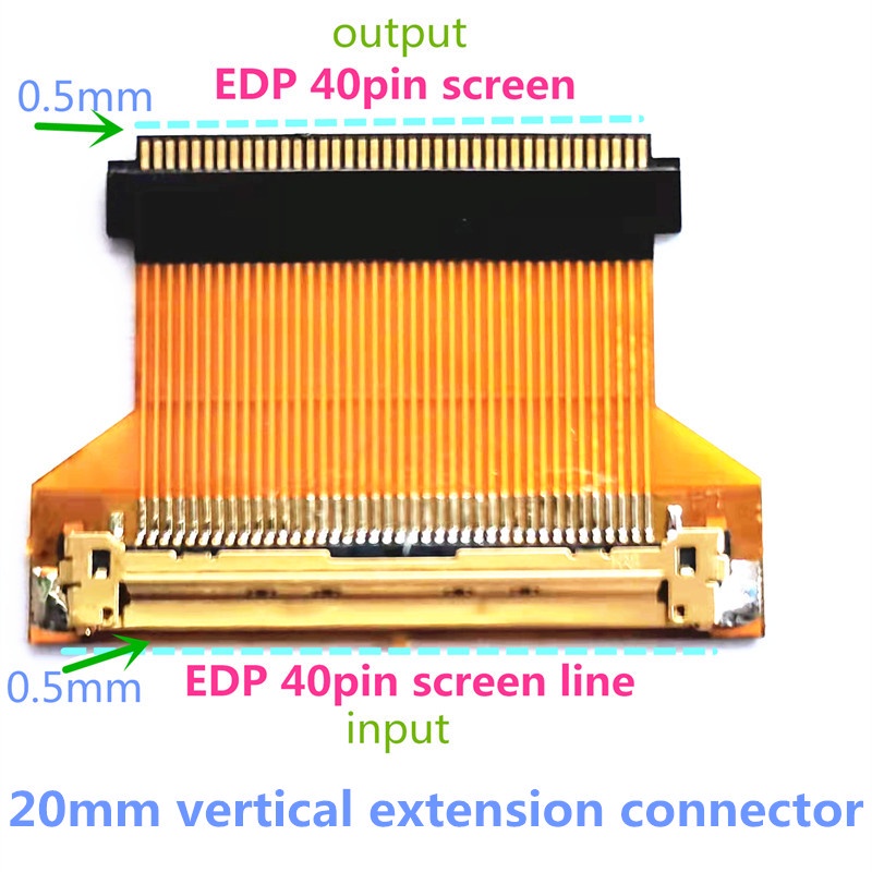 new screen LED EDP 30pin 0.4mm to 30pin 0.5mm Converter Adapter ...