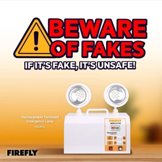FIREFLY FEL201 Rechargeable LED Twin Head Emergency Light FEL-201L ...
