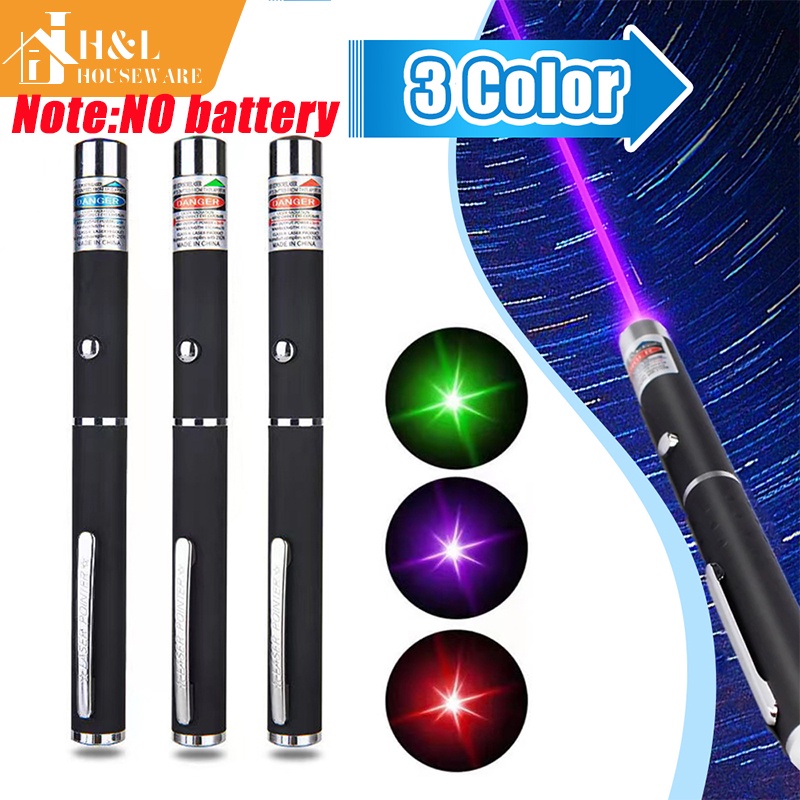 【Ready Stock】Powerful green red blue laser pointer beam light Laser ...