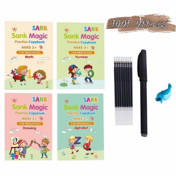 1 SET Educational Book / Sank Magic Book (4 Books & Pen) | Shopee ...