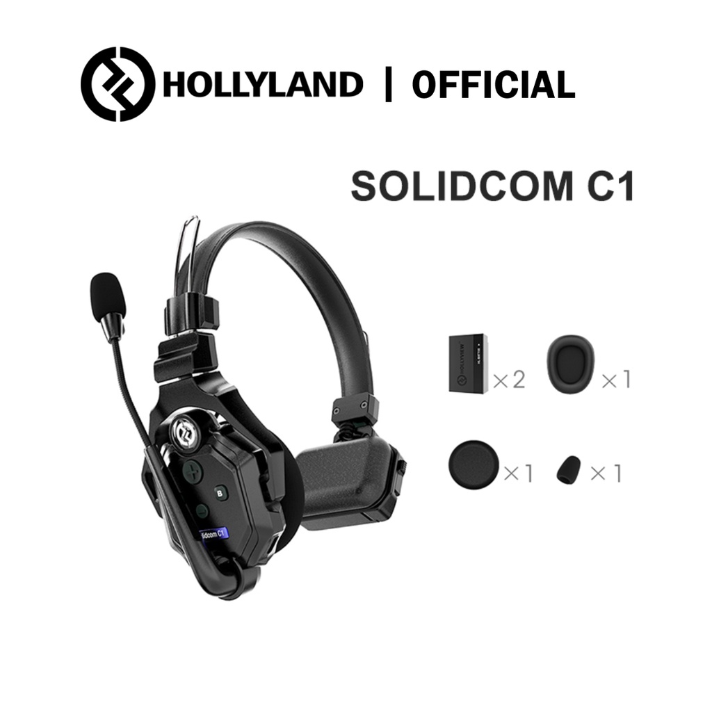 Hollyland Solidcom C1 Single Remote Headset Full-Duplex Wireless ...