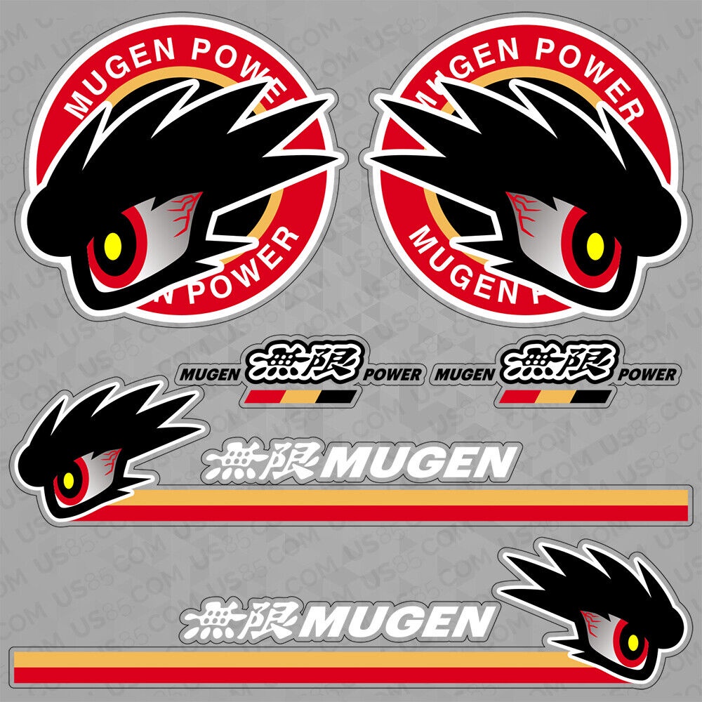 For Honda Mugen Power Car Sticker Decal Stripes Logo Decoration Sport 8 ...