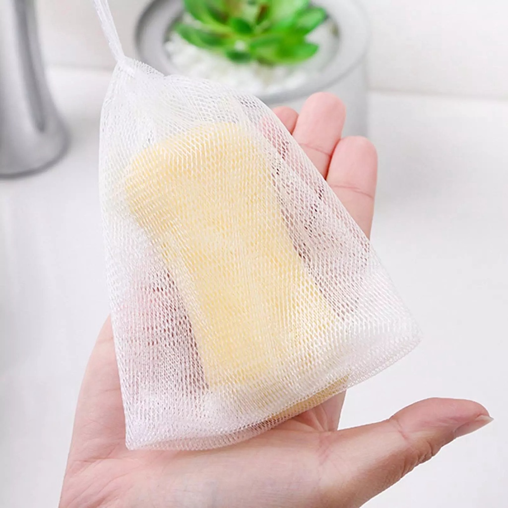 Bathroom Accessories Handmade Body Soap Washing Foaming Net Mesh Bundle