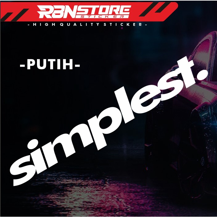 Simplest Stickers. For Motorcycles And Cars CUTTING STICKER SOLID Color ...