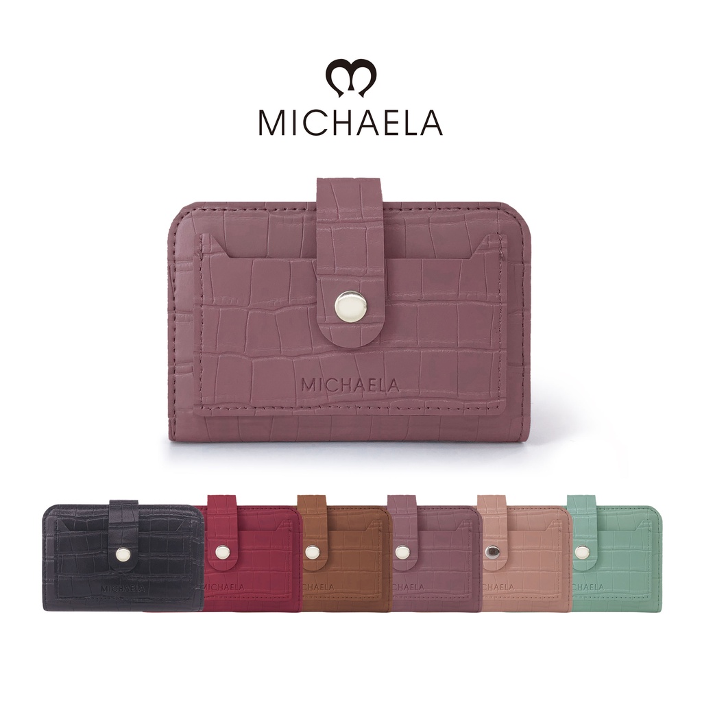 MICHAELA 26 Transparent Mini Card Holder Quality Crocodile Pattern ...
